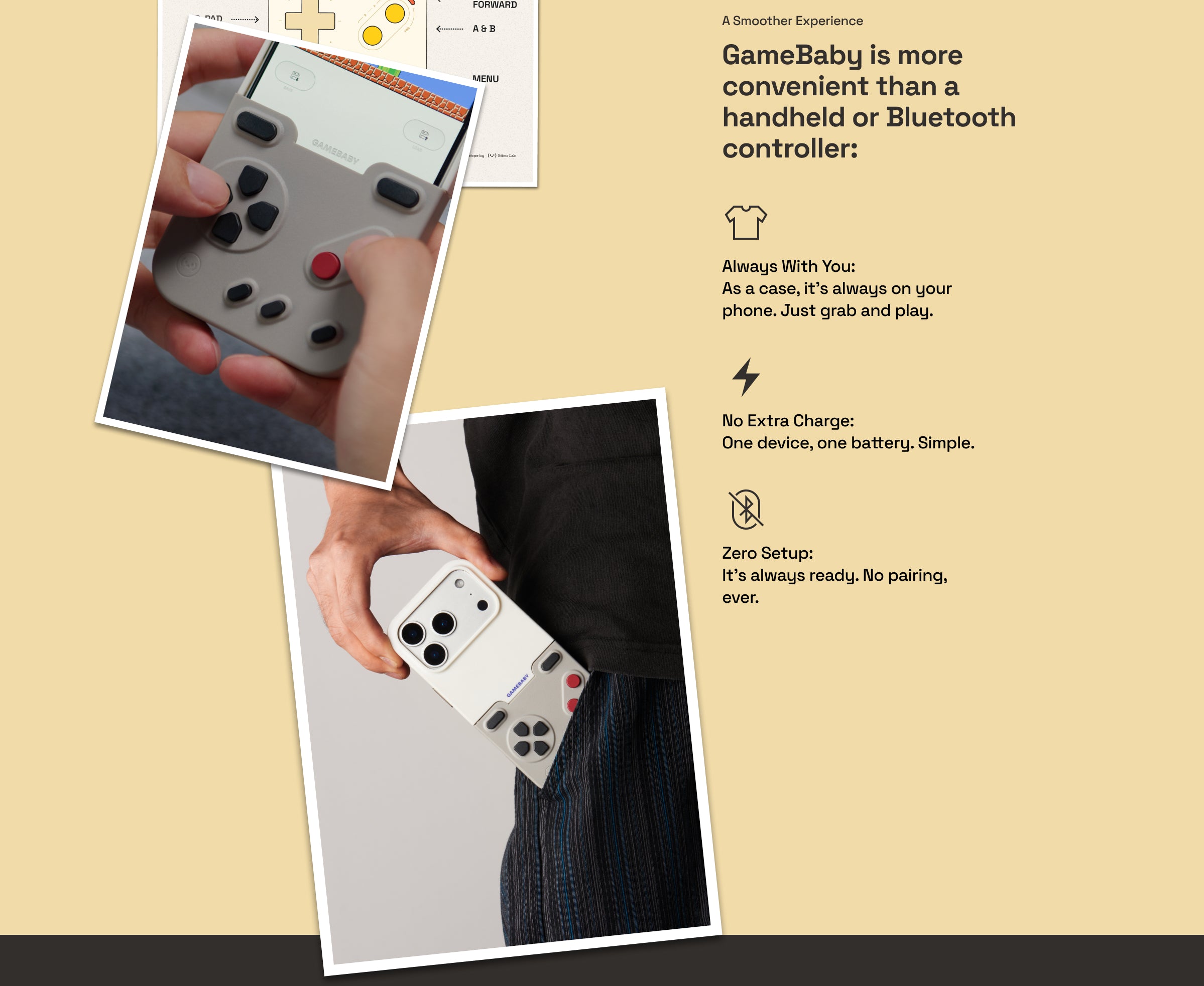 GAMEBABY | Phone Armor with Retro Gaming Superpowers – BitmoLab